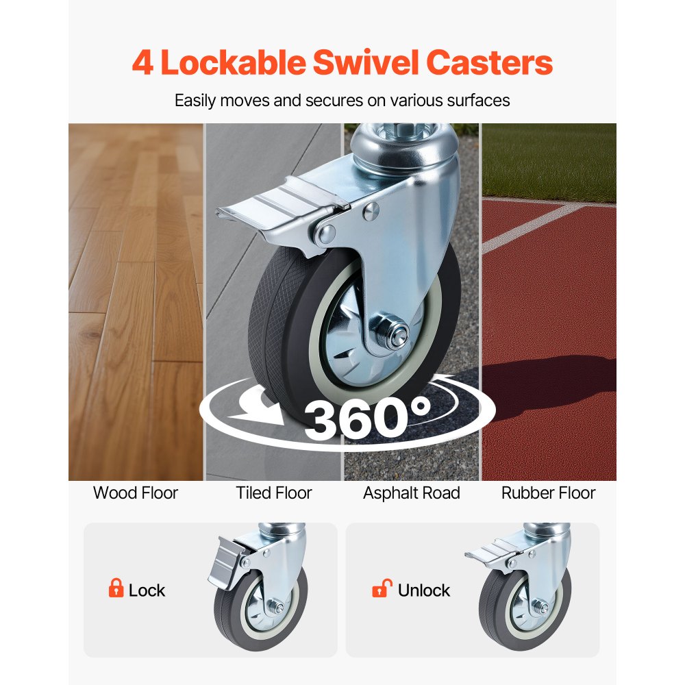 Scaun de Toaleta 4 in 1, Mobil, Suport Max 156 Kg, cu 4 Roti - eMAG.ro