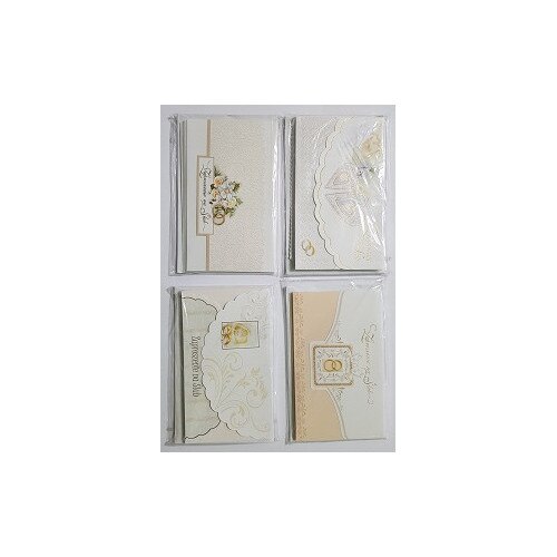 Invitatie de nunta, Delta-Graphix, set 5 bucati, interior colorat ...
