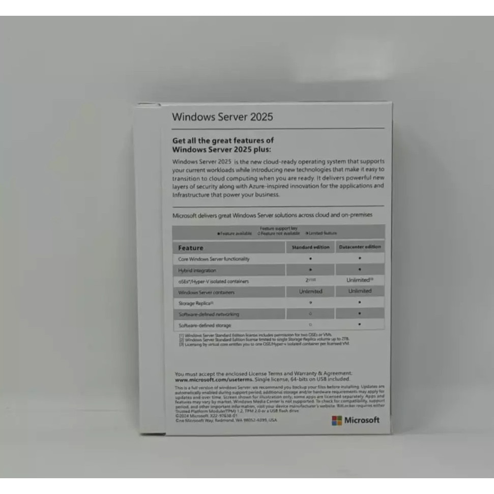 Licenta Windows Server 2025 Standard English USB - eMAG.ro