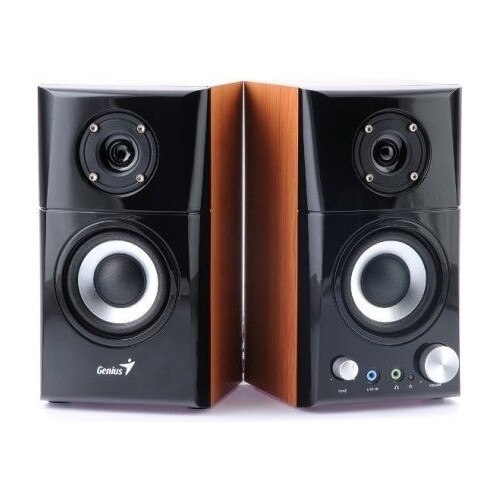 Boxe PC Genius, SP-HF500A II, 2.0, 14W, negru cu lemn cherry - eMAG.ro