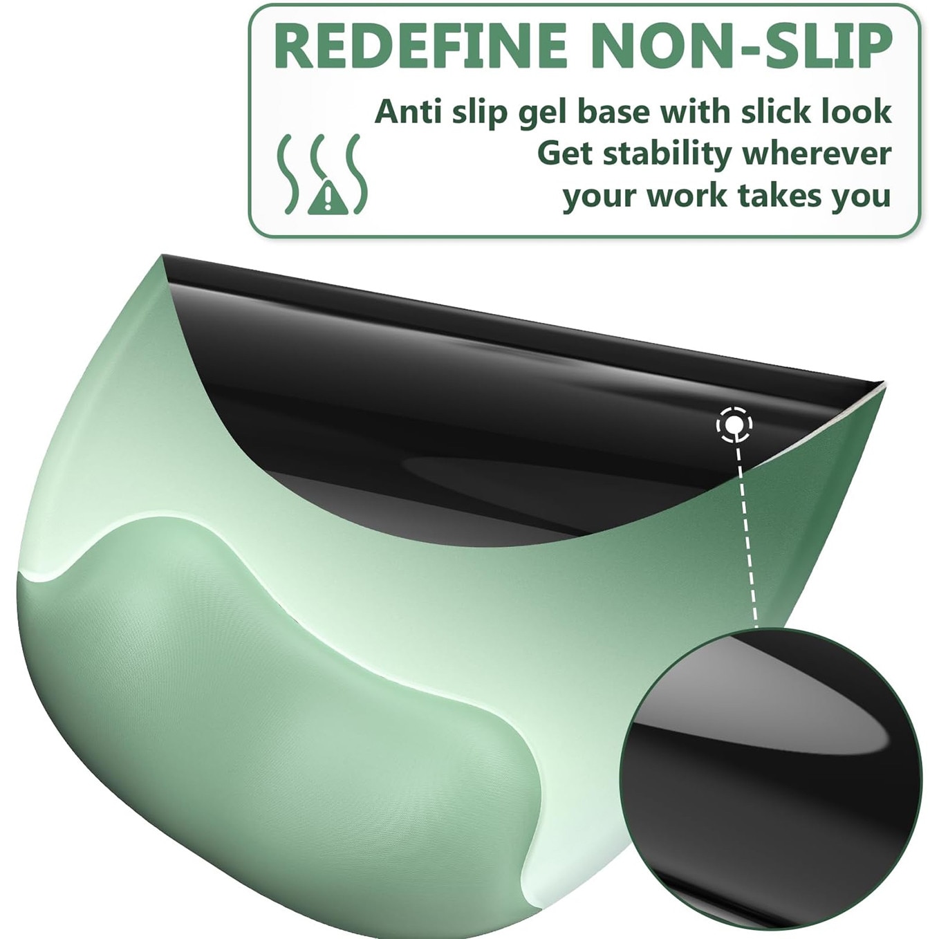 Mouse Pad Ergonom cu Suport Umanatic Gel, Baza Antiderapanta PU ...