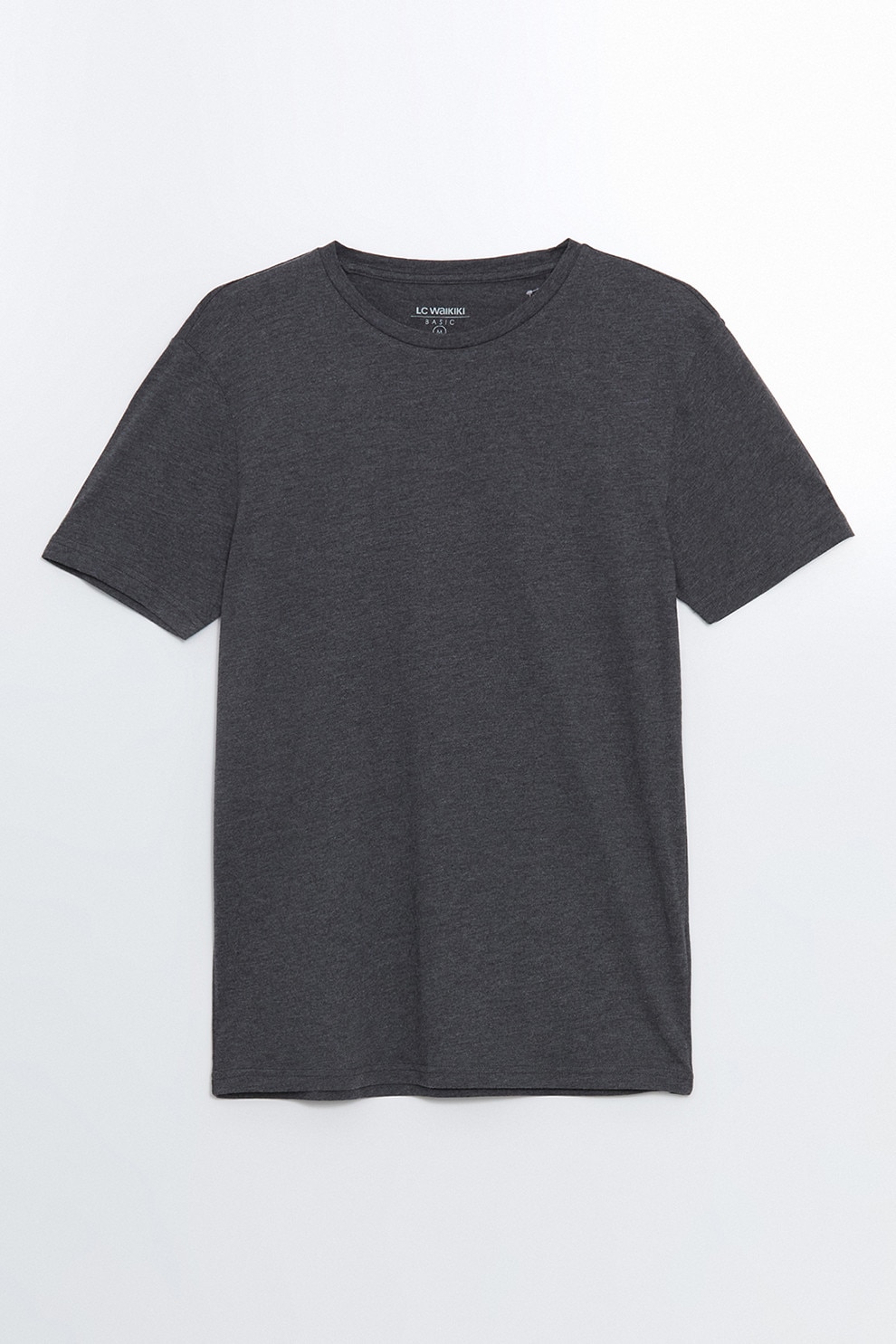 LC WAIKIKI, Tricou slim fit cu decolteu la baza gatului - eMAG.ro