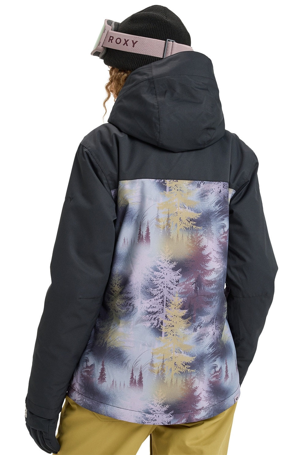 ROXY, Geaca cu model si guler inalt pentru ski Jetty Block, Negru ...