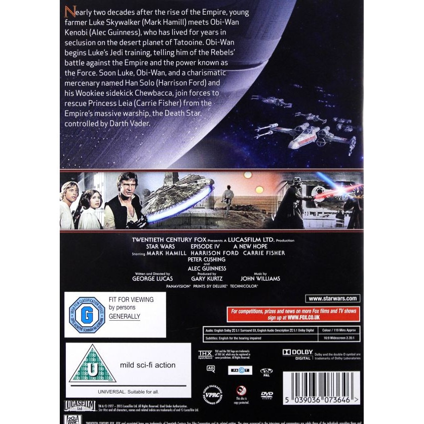 Star Wars Episode Iv A New Hope [DVD] - eMAG.bg