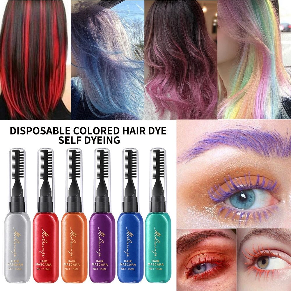 Colorant de păr Molianji cu perie 15ML Violet 02 - eMAG.ro