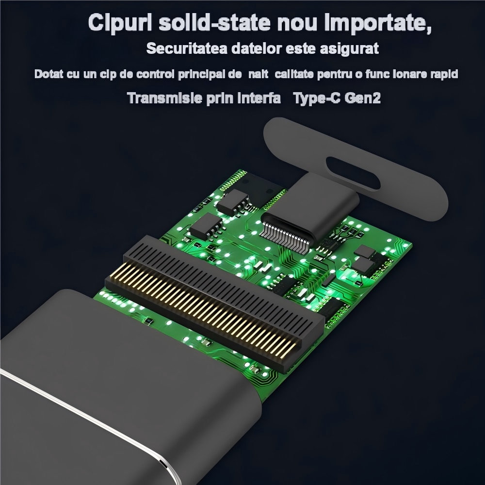 Unitate SSD externa portabila, unitate SSD externa, hard disk extern ...