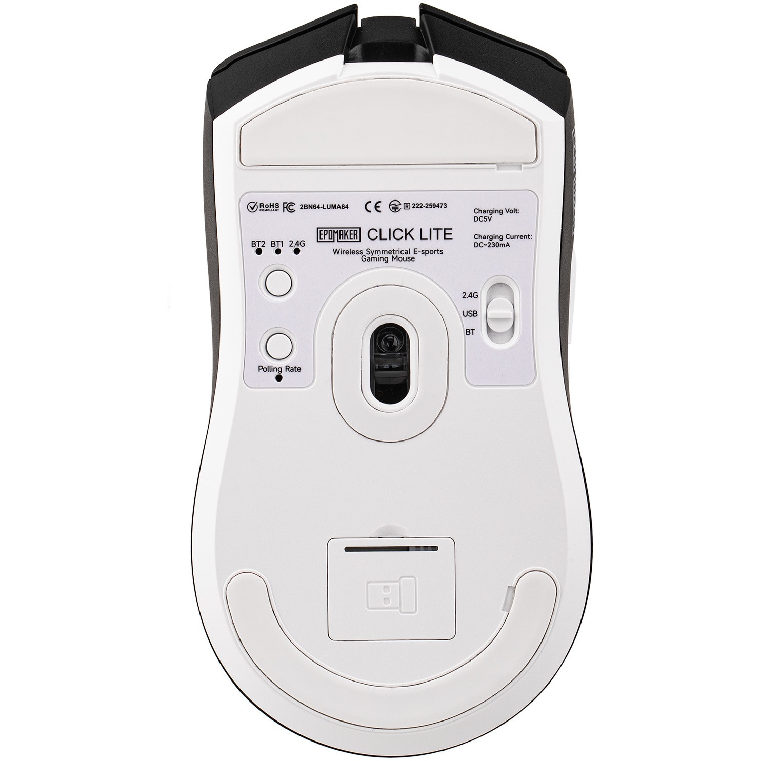 Mouse gaming wireless Epomaker Click Lite, 12000 DPI, Negru - eMAG.ro