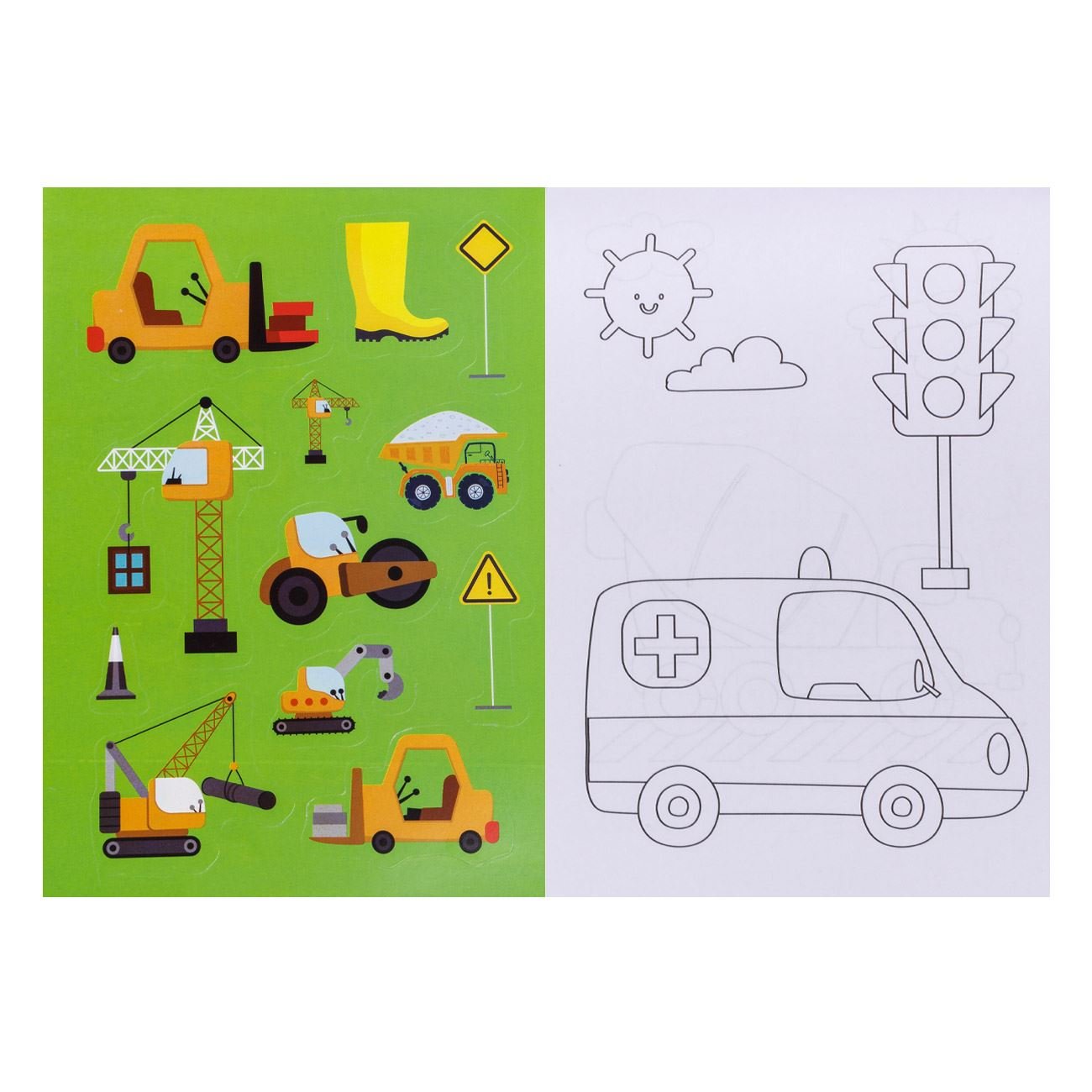 Carte de Colorat cu Autocolante Vehicule 32 de File - eMAG.ro