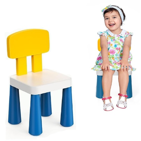 Scaun Copii din Plastic Indiggo®, Colorat si Ergonomic, Dimensiuni 43 ...