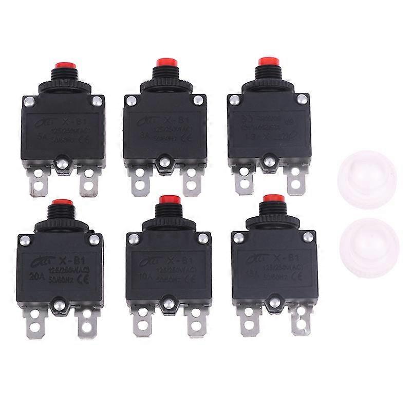 Disjunctoare circuit 5a 6a 8a 10a 15a 20a, protectie suprasarcina, set ...
