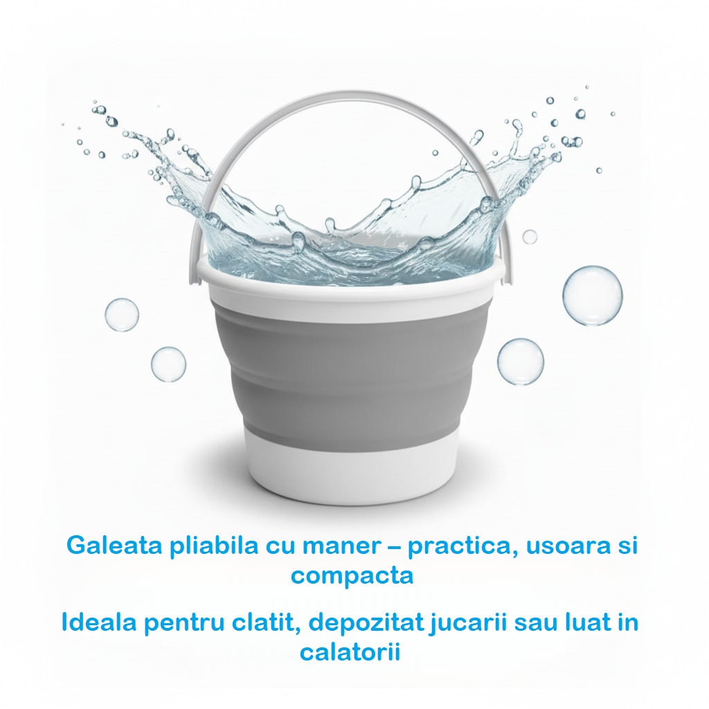 Set Complet de Baie 7in1 SplashUP® Cadita Termica Pliabila pentru ...