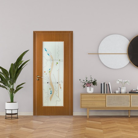 Usa de interior din lemn Fashion, cu geam, FSH 111 2000/700 Stejar ...