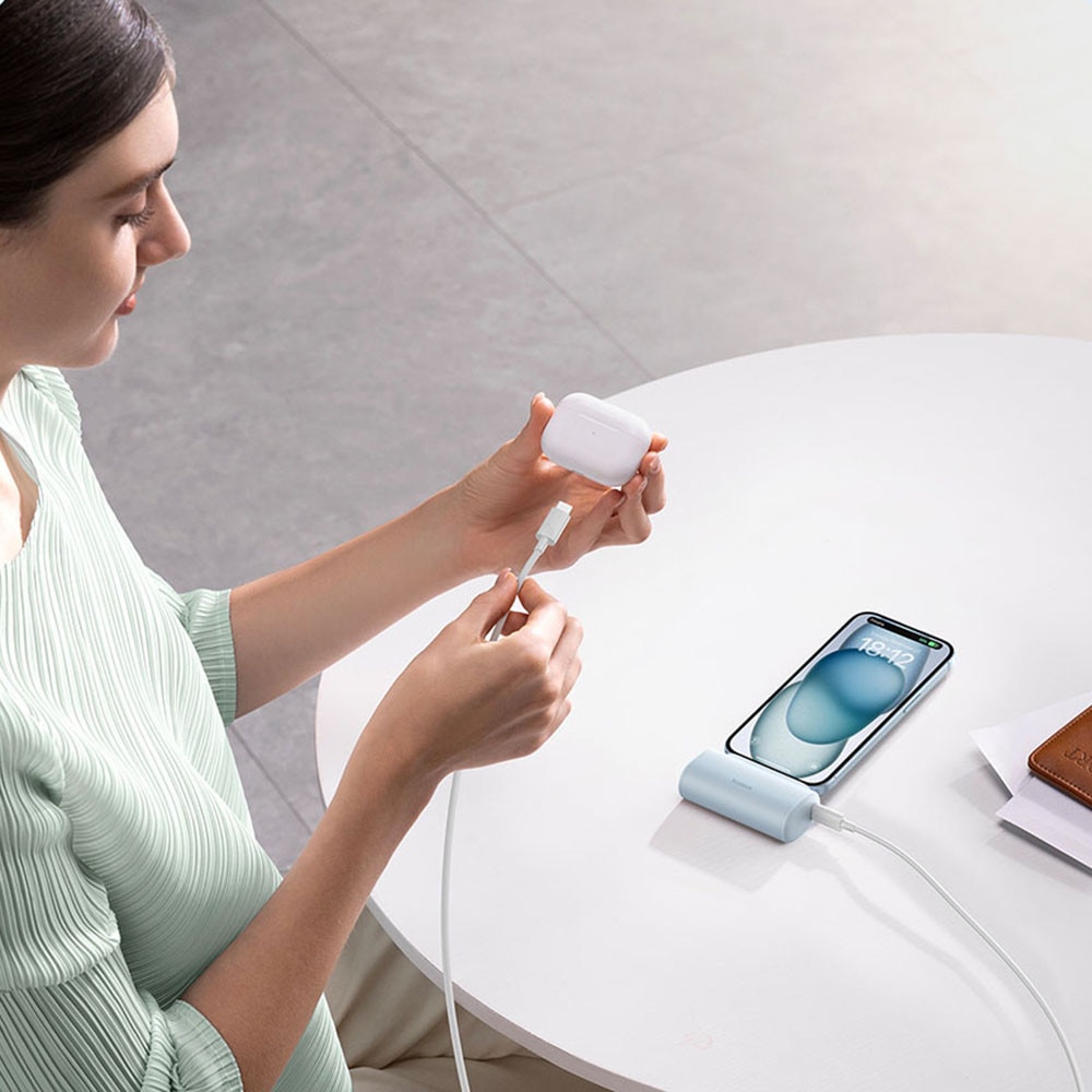 Acumulator Extern Type-C, 20W, 5000mAh + Cablu Type-C, O30 ...