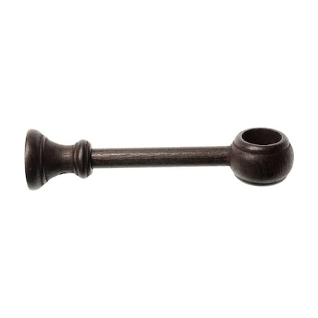 Consola Simpla Perete Galerie Cortina Lemn 28mm Maro Wenge Suport Bara ...