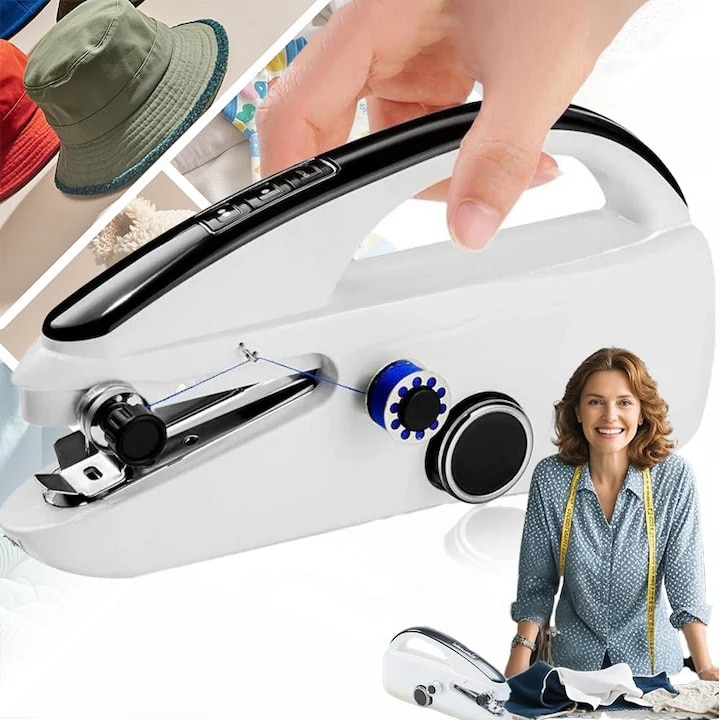 Masina de cusut portabila, Excitat® Repara haine, Doua moduri de ...