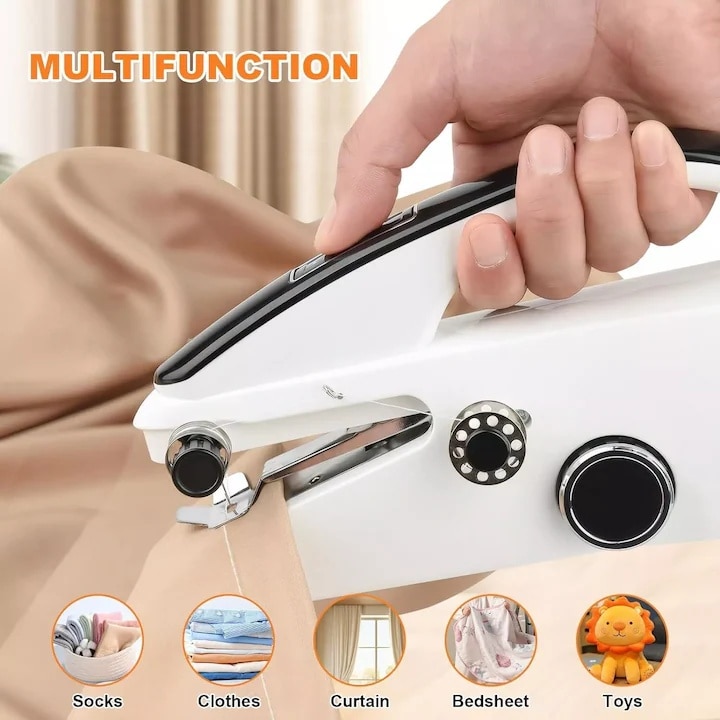 Masina de cusut portabila, Excitat® Repara haine, Doua moduri de ...