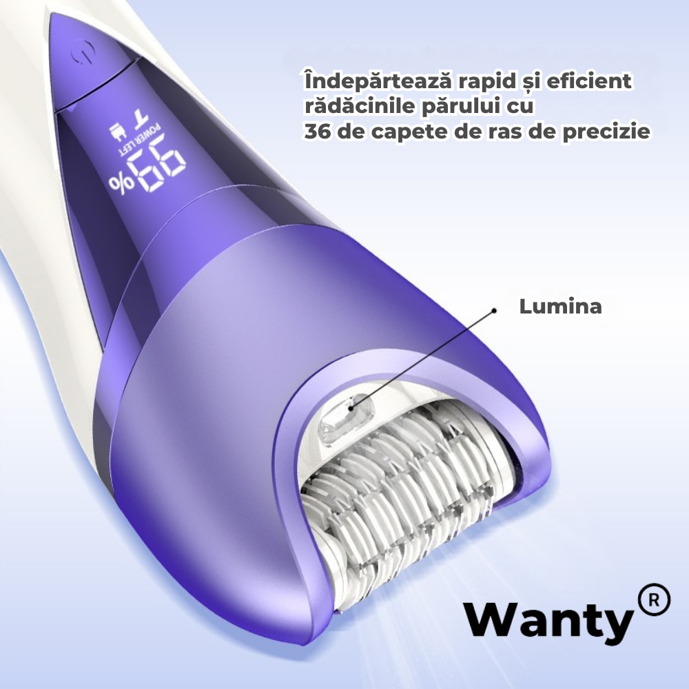 Aparat de Ras si Epilator 7 in 1 Lady Shaver pentru Femei Wanty®, Fara ...