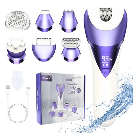 Aparat de Ras si Epilator 7 in 1 Lady Shaver pentru Femei Wanty®, Fara ...