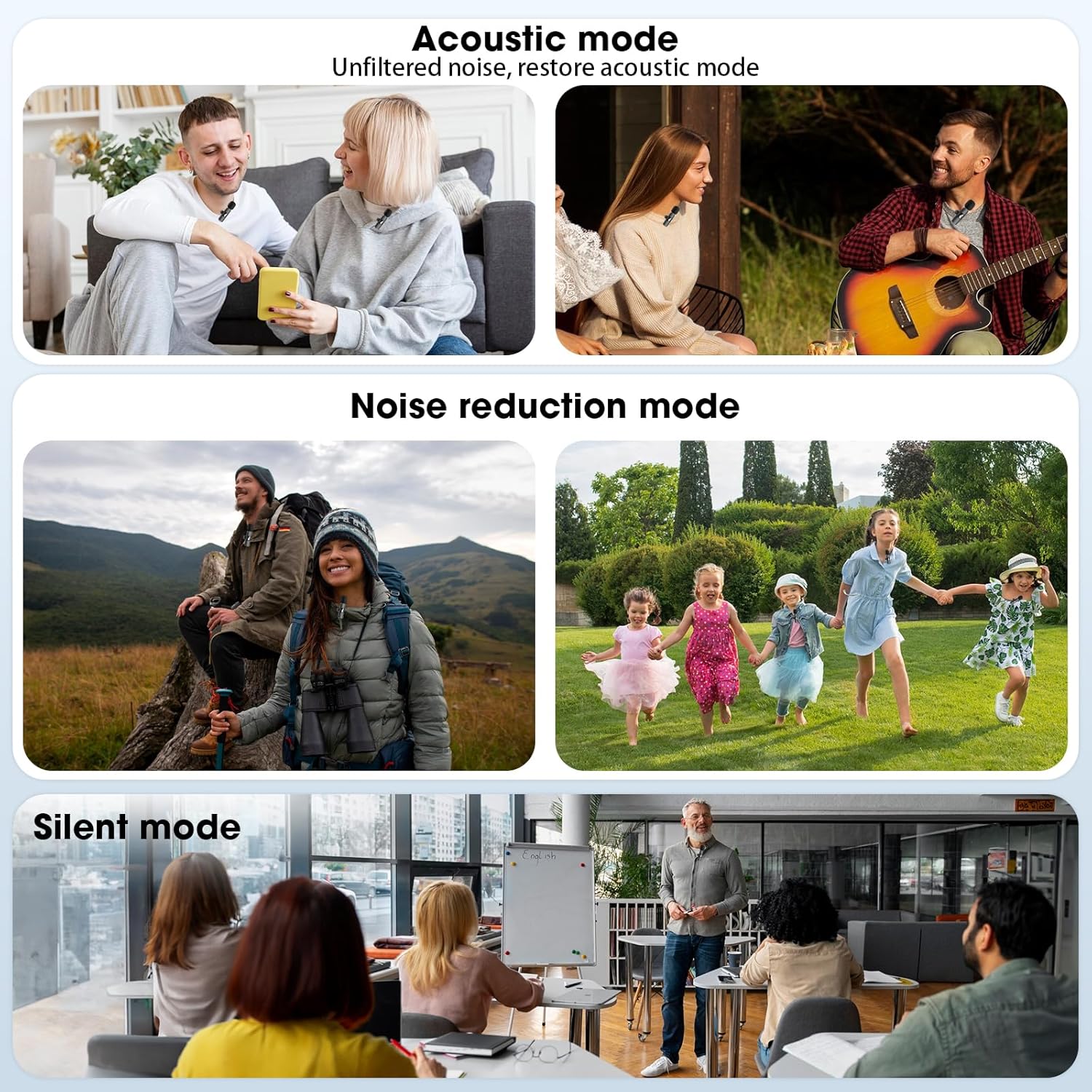 Set 2 microfoane profesionale lavaliera, PRESOMA®, Lightning, USB-C ...