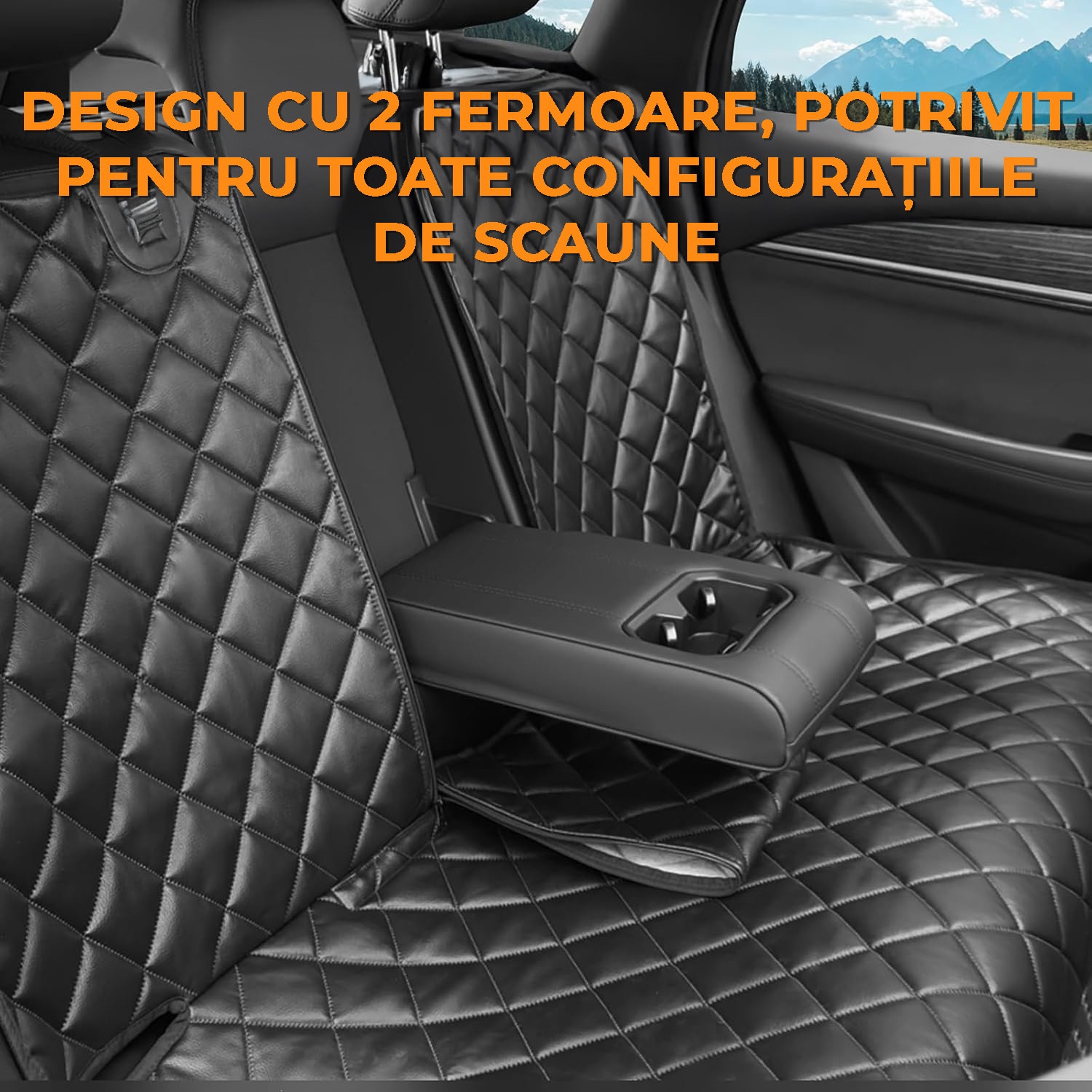 Husa scaune auto protectie si transport animale NextWave®️, universala ...