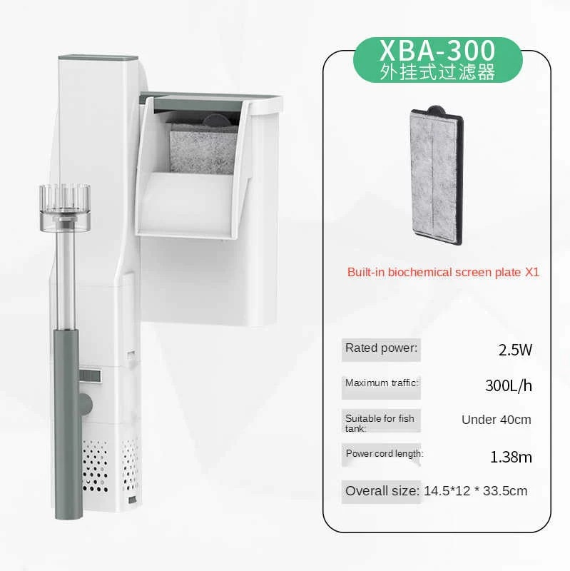 Filtru Cascada SunSun XBA-300 cu Skimmer si Filtrare Multietapa | 300L ...