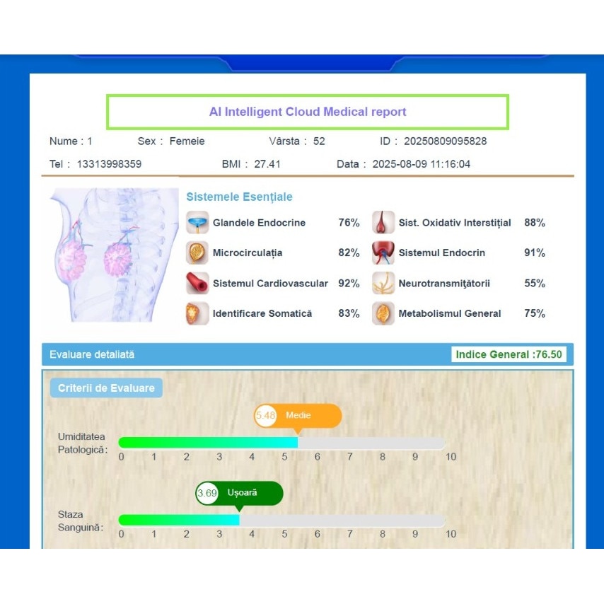 Dispozitiv Biorezonanta - AI Health Analyzer - eMAG.ro
