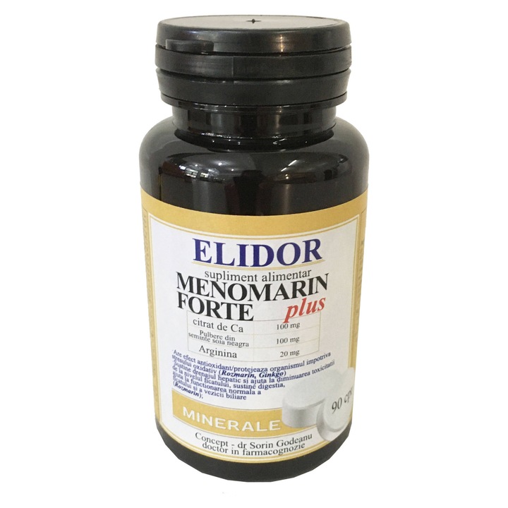 MENOMARIN FORTE PLUS Elidor 90 cpr, supliment alimentar, cu Ginkgo ...