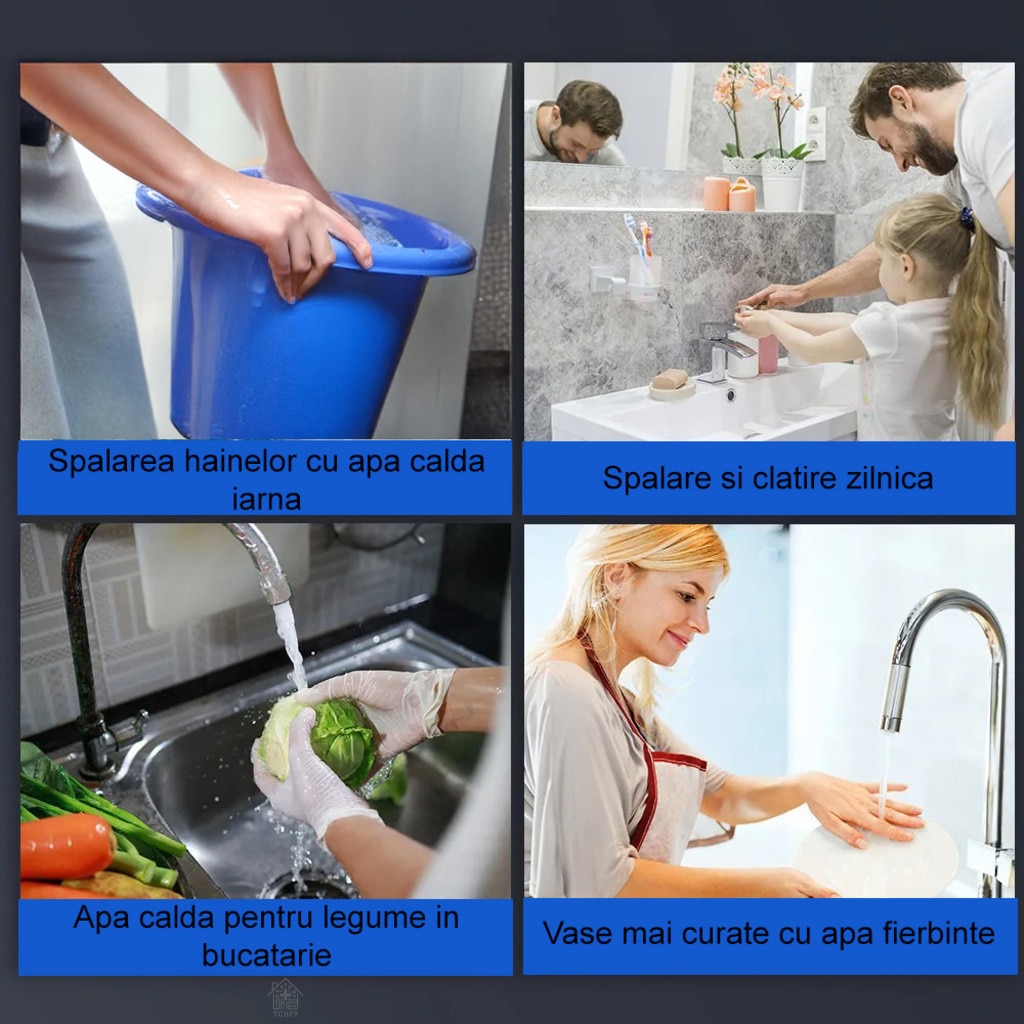 Incalzitor Electric, Instant apa calda, pentru Dus si Chiuveta, 3500W ...