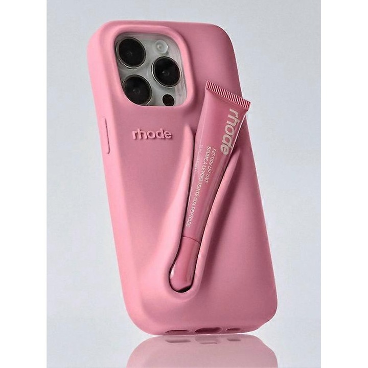 Husa telefon pentru iPhone, model Rhode By Hailey Bieber, forma de buze ...