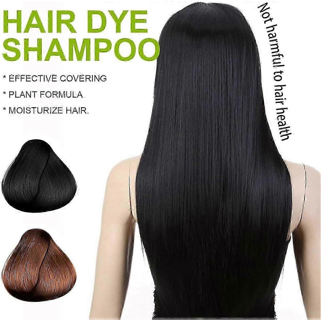 Sampon de par colorant instant, nuanta naturala, acoperire pentru par ...