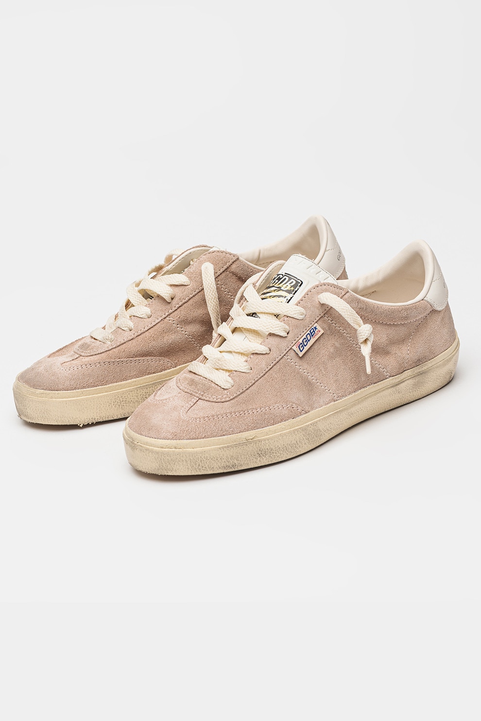 GOLDEN GOOSE, Pantofi sport Soul Star din piele intoarsa cu aspect uzat ...