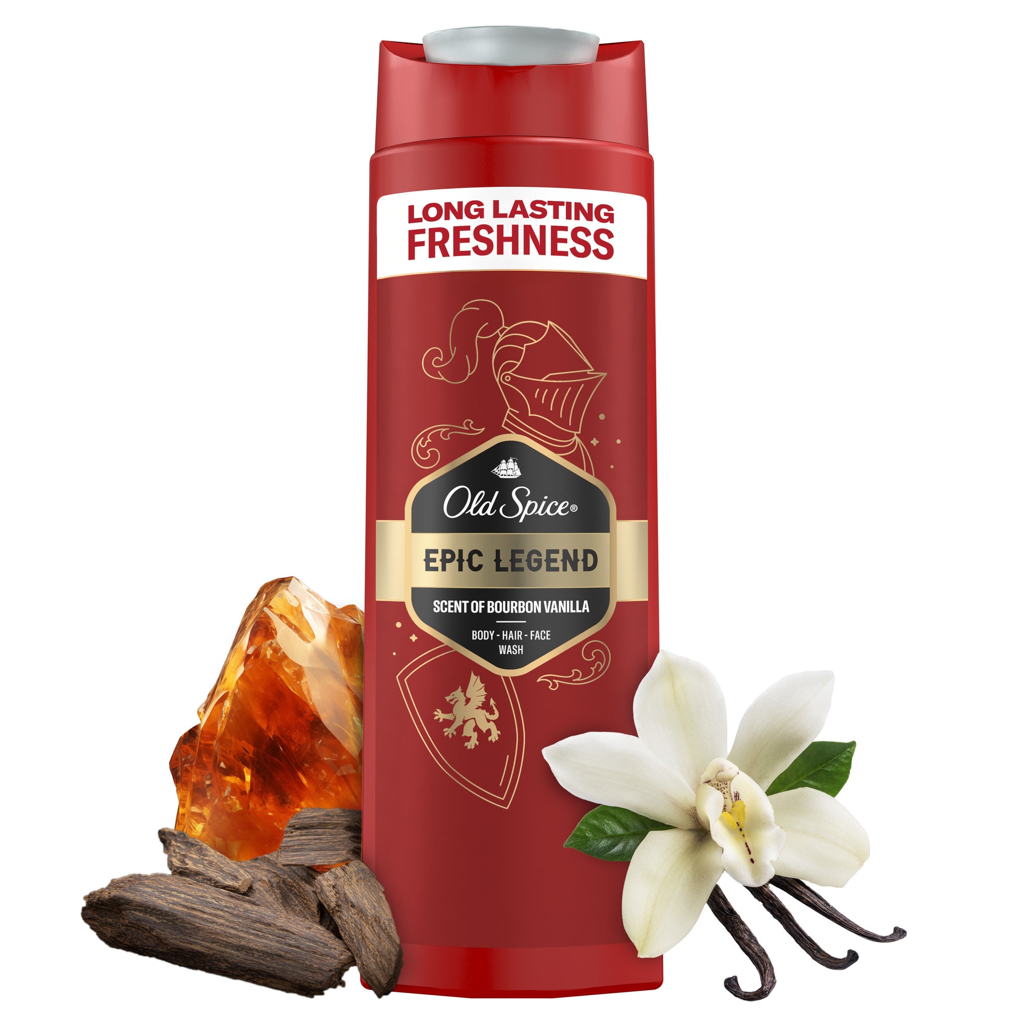 Gel de dus si sampon 3-in-1 Old Spice Epic Legend pentru corp, par si ...