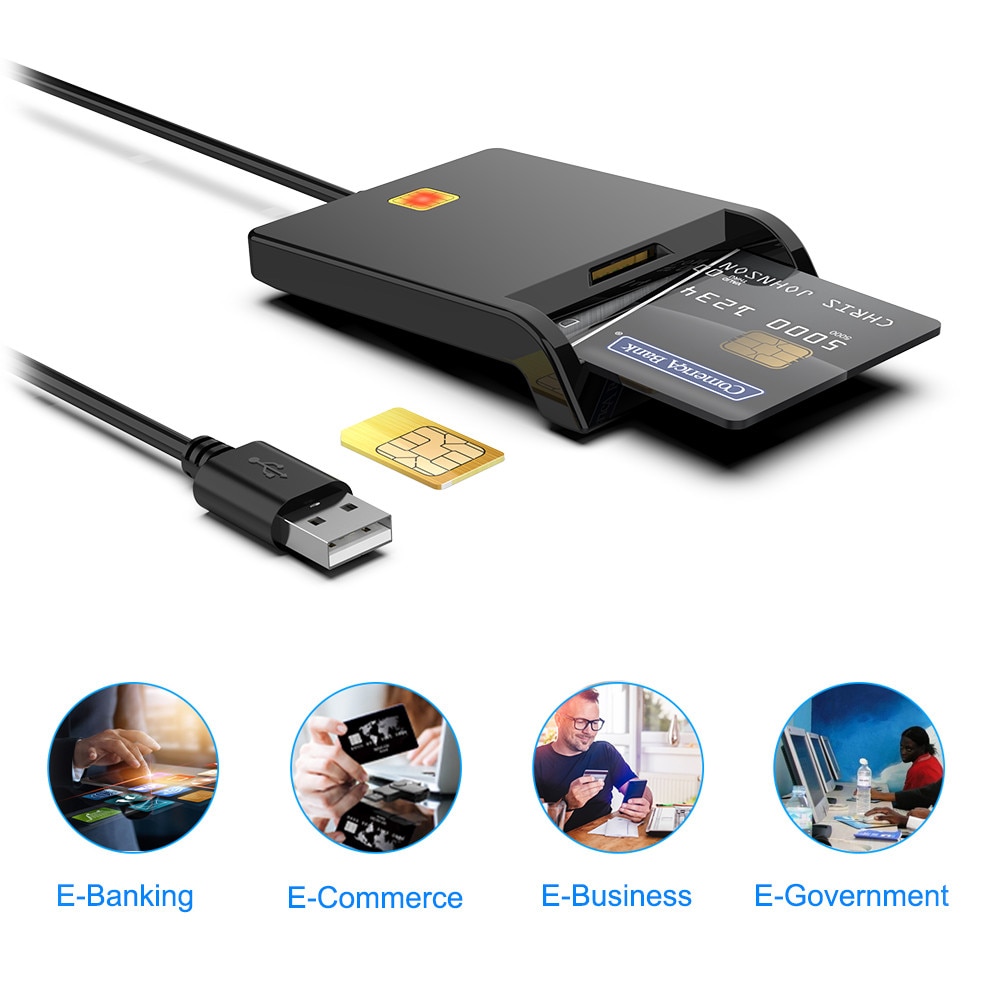 Cititor electronic carti de identitate multifunctional compatibil CAC ...