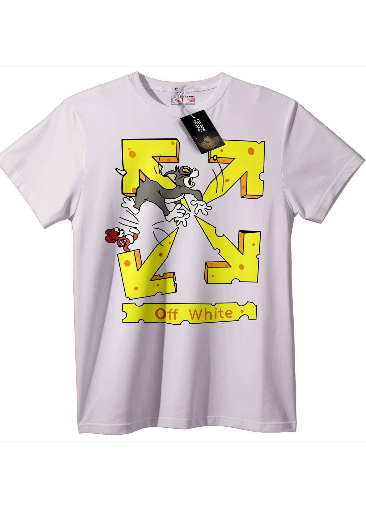 Tricou bărbătesc Off White, Negru, XL - eMAG.ro