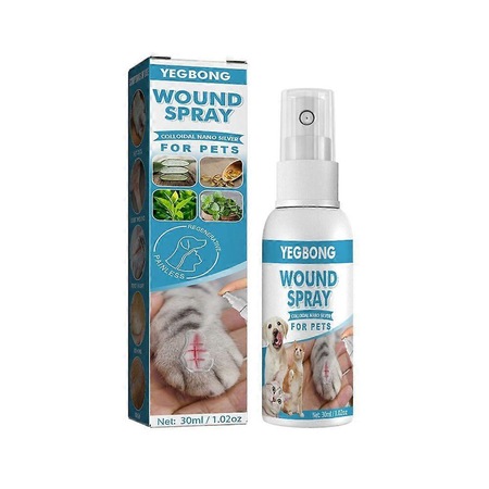 Spray pentru rani animale Yegbong, 30ml, tratament pentru iritatii si ...