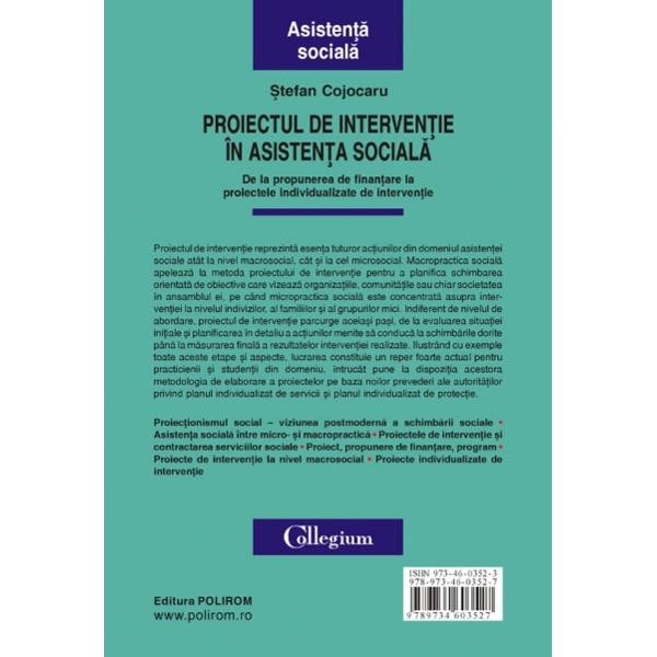 Proiectul De Interventie In Asistenta Sociala - Stefan Cojocaru - eMAG.ro