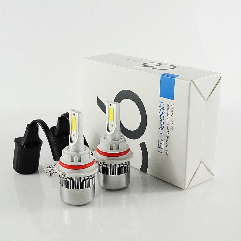 Set becuri LED c6 auto compatibil HB4, 9006, 36W, 6500 K - eMAG.ro