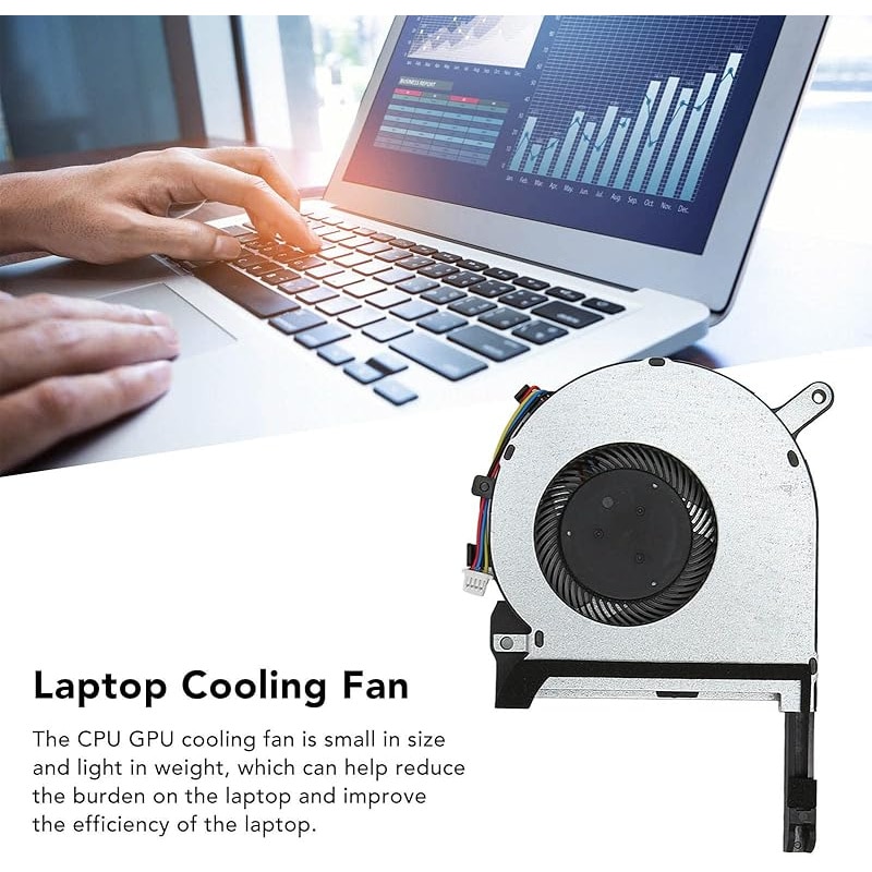 Set de 2 ventilatoare de racire pentru laptop pentru ASUS TUF Gaming FX505, FX705, FX86 ...