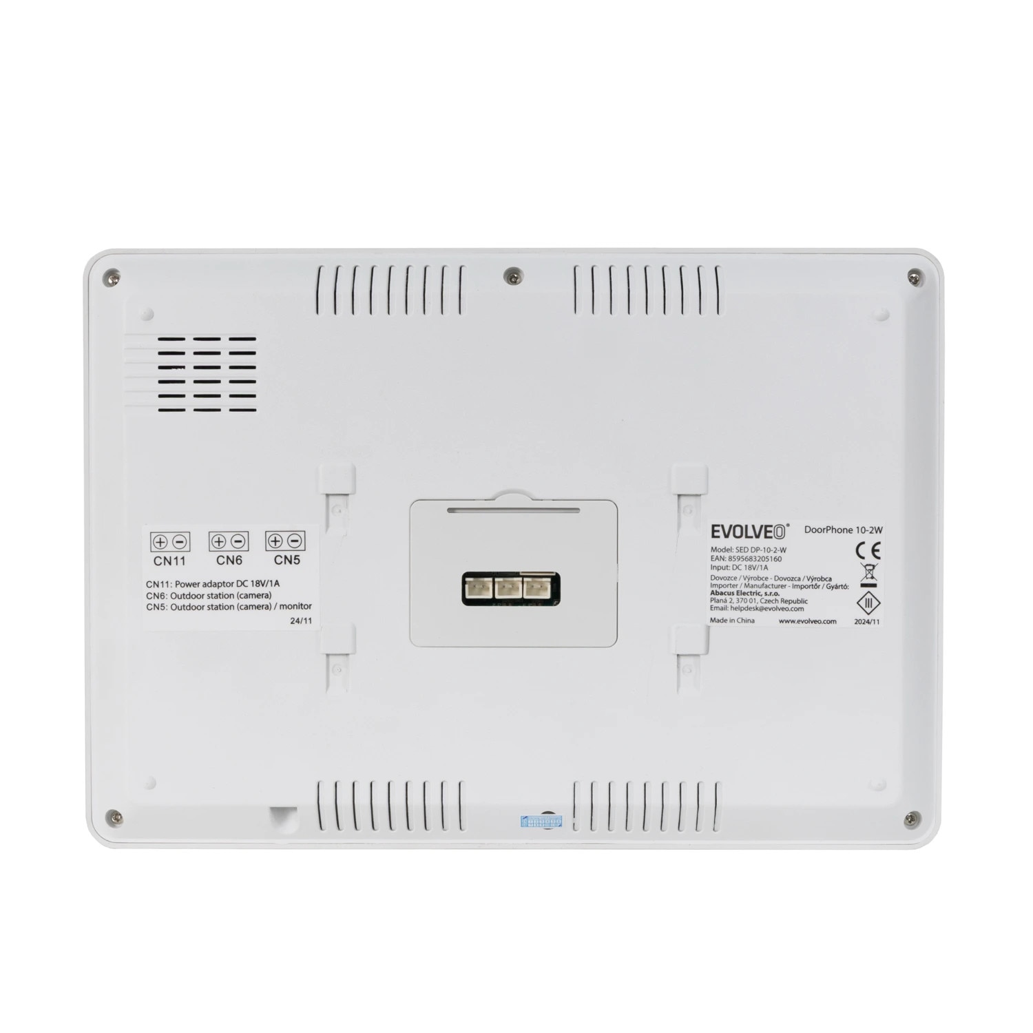 Interfon video EVOLVEO DoorPhone 10-2W, 2 fire, rezolutie 1080p, Wi-Fi ...