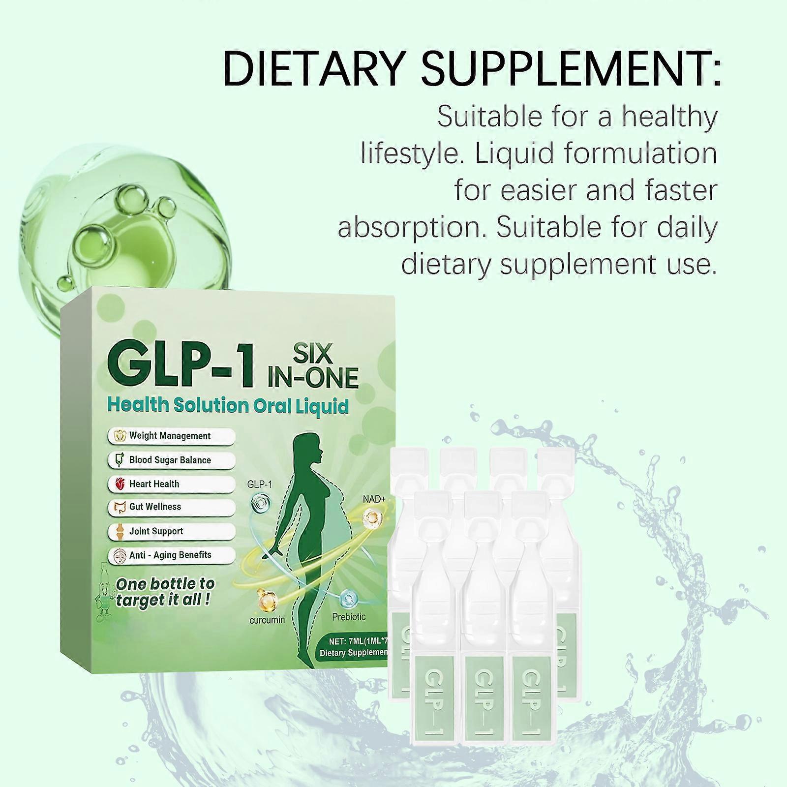 Set de 7 fiole de slabit GLP-1, formula naturala, ingrijire delicata ...