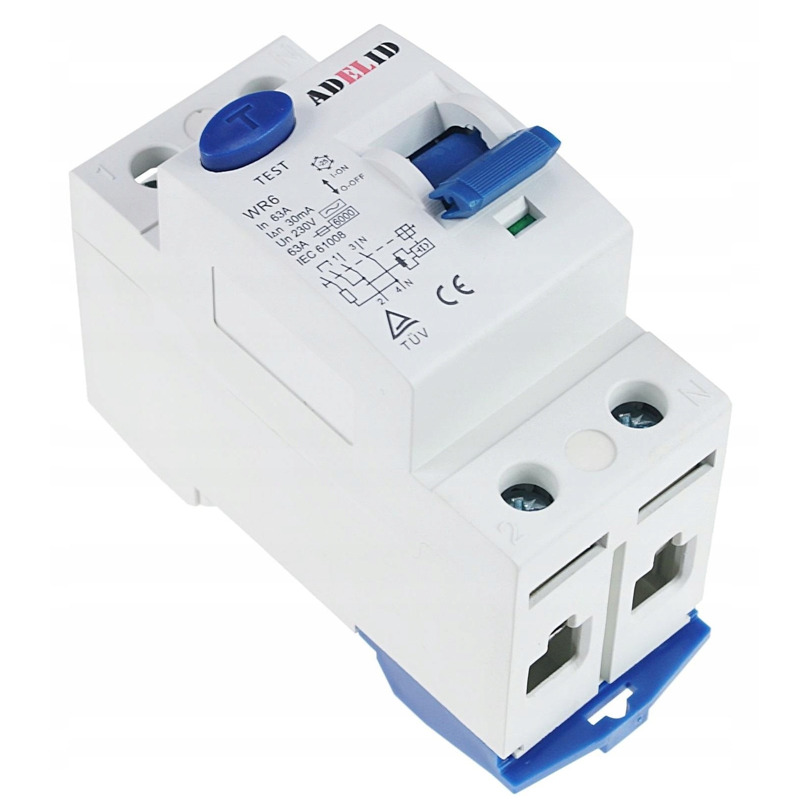 Dispozitiv de protectie diferentiala 40A 100mA, Adelid, 2 module, 230V ...