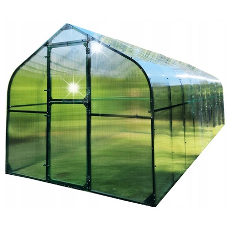 Sera gradina, 250x600cm, 15m2, poliester premium, verde RAL 6005 ...