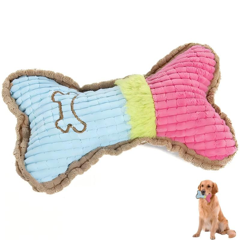 Jucarie interactiva pentru caini, forma de os, material durabil, pentru ...