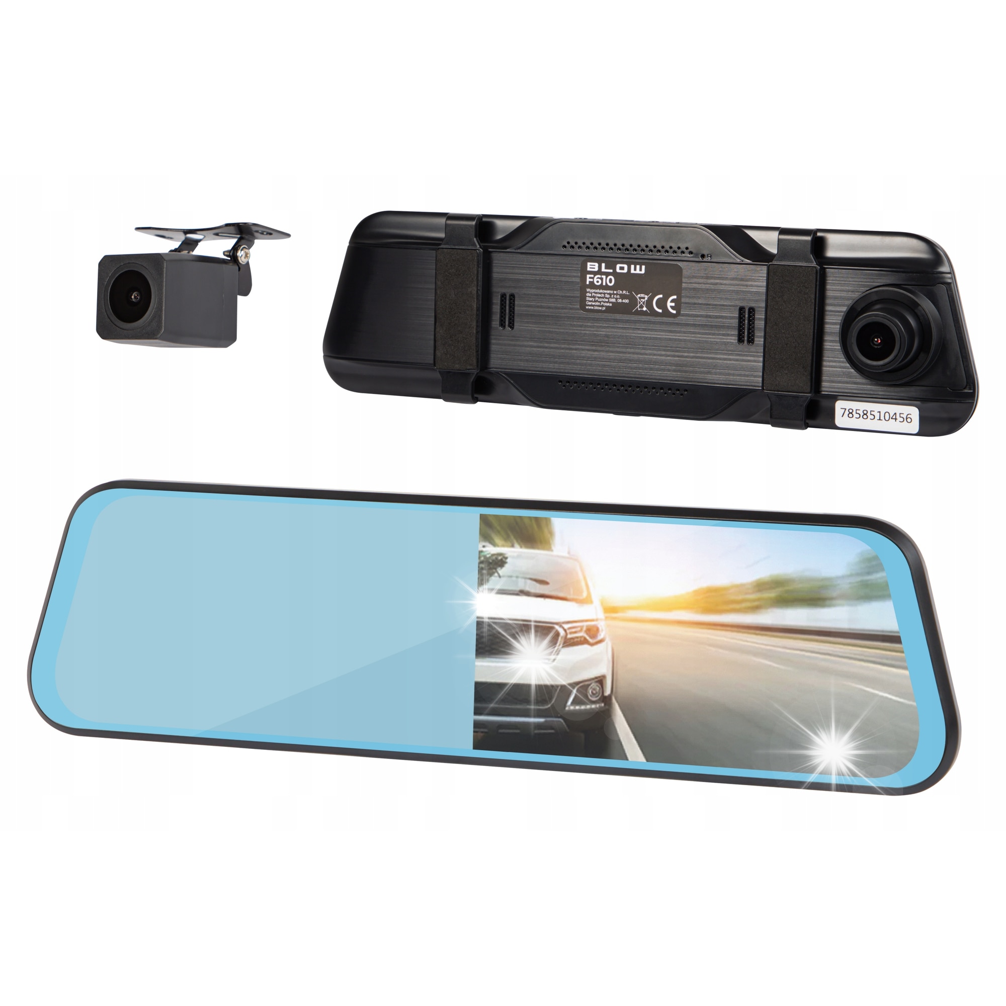 Wideorecorder BLOW BLACKBOX F610, set cu camera spate, ecran 9,66 ...