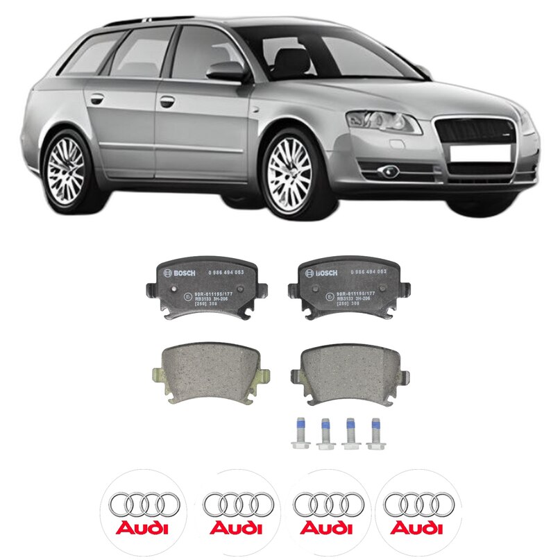 Set placute frana Spate AUDI A4 B7 Avant (8ED) 2.0 TFSI din 2004-2008 ...