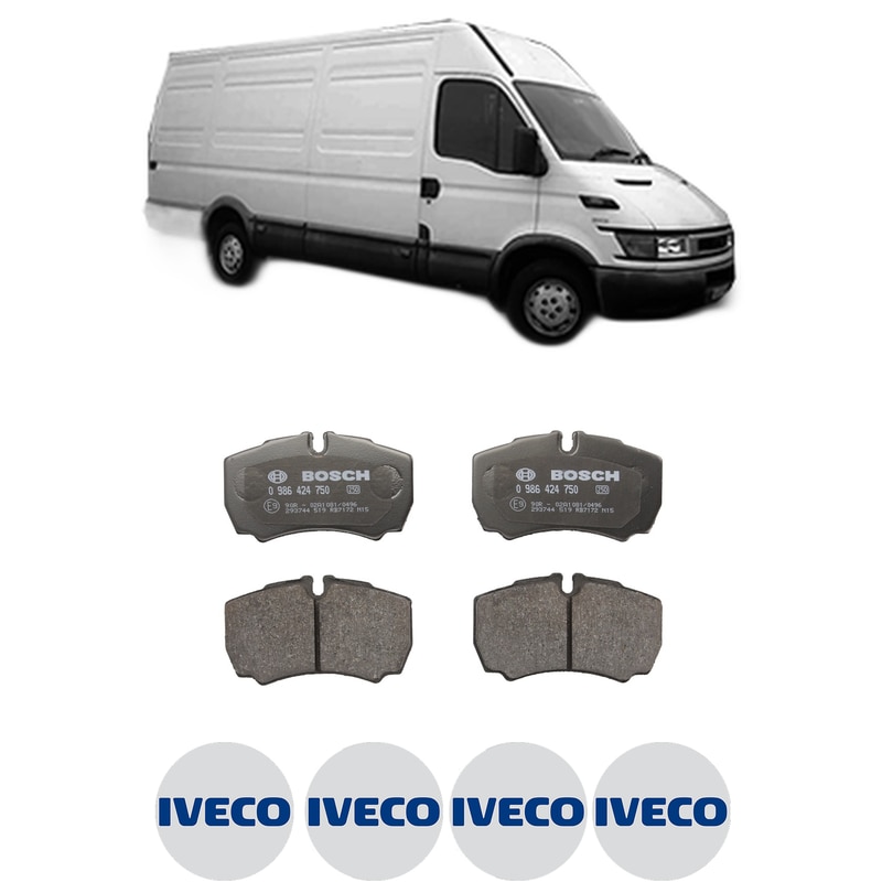 Set placute frana Spate IVECO DAILY III Van 35 C 14, 35 S 14 din 2005 ...