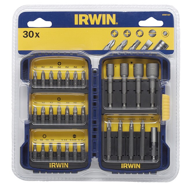 Битове и аксесоари за винтоверт Irwin, 30 броя - eMAG.bg