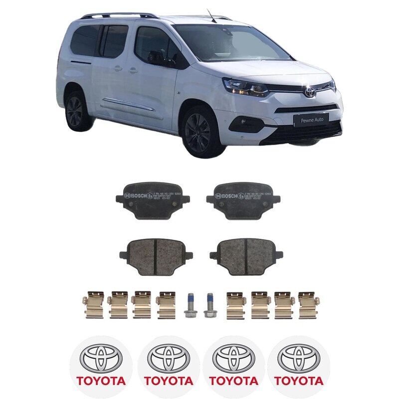 Set placute frana Spate TOYOTA PROACE CITY Box Body/MPV (BPZ_) 1.5 D-4D ...