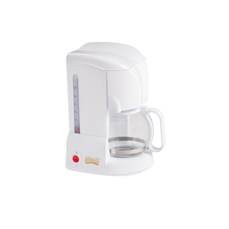 Filtru de cafea Victronic, 650 W, 10-12 Cesti, Alb - eMAG.ro