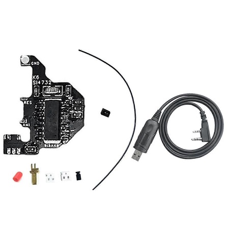 Modul radio SI4732 cu cablu de programare USB, antena duala, negru, kit ...